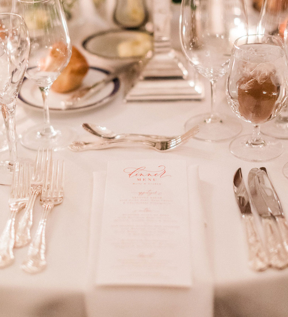 Wedding Menus | Paper Tie Affair
